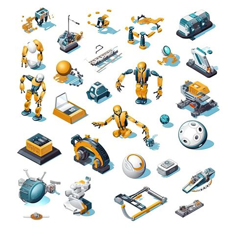 Premium Vector 3d Vector Robotics And Automation On White Background