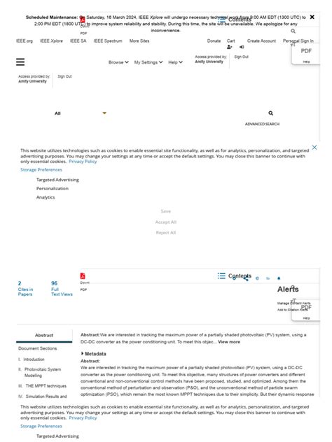 Mppt Algorithms For Shaded Pv Systems Pdf Photovoltaics Electrical Engineering
