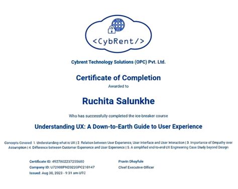 Ruchita Salunkhe On Linkedin I Would Like To Share With You The Certificate For Successfully