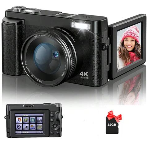 1pc Black High Definition Digital Camera For Outdoor/home Shooting With ...