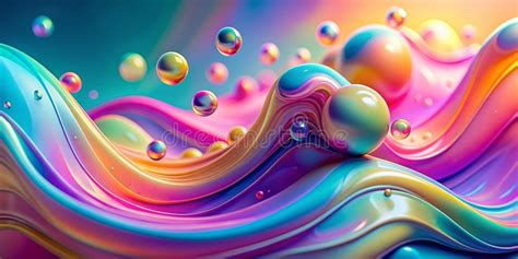 Fluid Dynamics The Flow Of Soft Color Gradients Ai Generative Stock