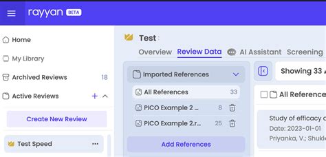 detecting duplicate references articles in a review rayyan help center