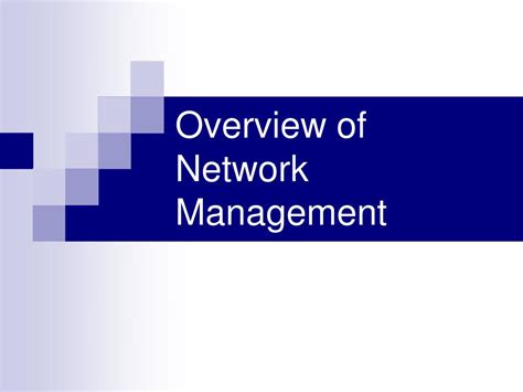 PPT Overview Of Network Management PowerPoint Presentation Free Download ID