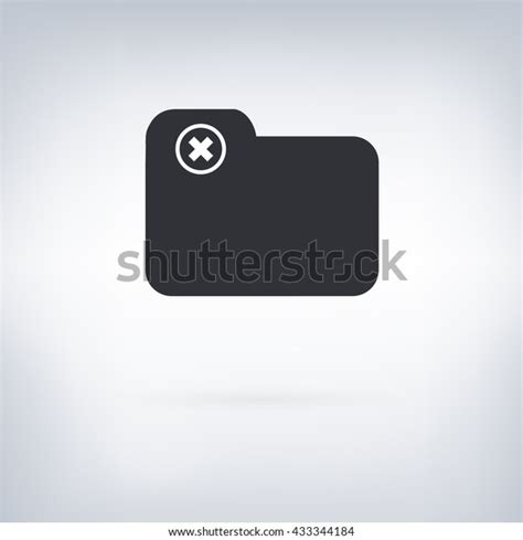 Remove Folder Icon Stock Vector Royalty Free 433344184 Shutterstock