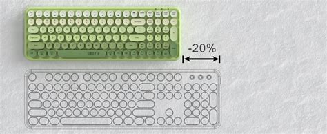 Wireless Keyboards And Mouse Combos Ubotie Colorful Gradient Rainbow Colored Retro