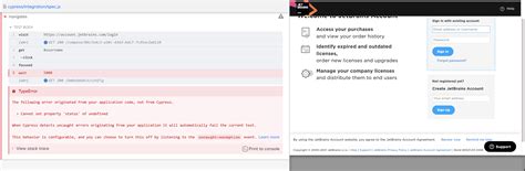 Cypres Gives TypeError Cannot Set Property Status Of Undefined While Entering Email