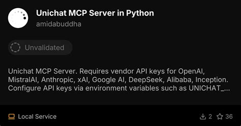 Unichat Mcp Server In Python Mcp S · Lobehub