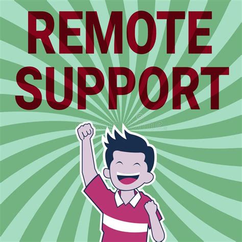 Inspiration Showing Sign Remote Support Internet Concept Help Endusers To Solve Computer