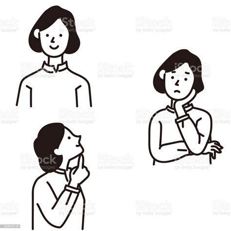Female Expression Vector Illustration Set Stock Illustration Download