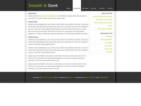 Plantilla Htmlcss Gratuita Smooth And Sleek Plantillas Html Gratuitas