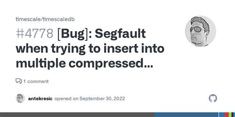 [bug] Segfault When Trying To Insert Into Multiple Compressed Chunks At Once · Issue 4778