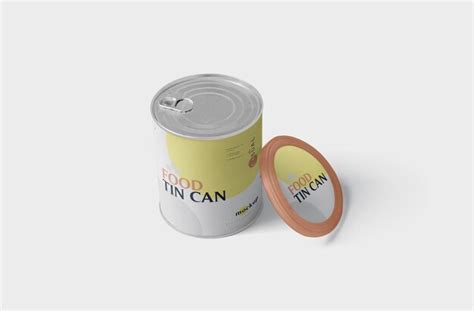 Tin Can With Lid Mockup Psd High Quality Free Psd Templates For