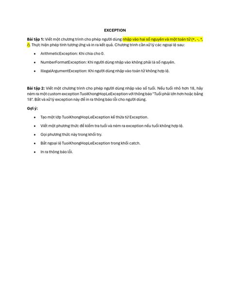Ex Java Exception Pdf
