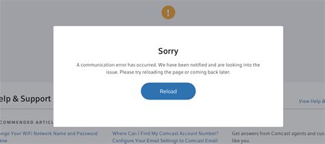 New Customer Cant Access My Account Error Communication Error Has