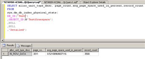 Clean Unused Space When A Sql Server Table With A Variable Length Column Is Dropped
