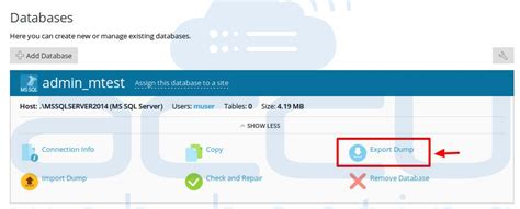 How To Take Backup And Restore The Mssqlmysql Database In Plesk Accuwebhosting