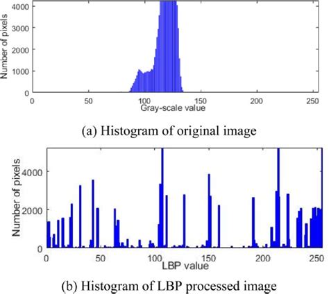 Comparison Of Histograms Between Original Image And Lbp Processed Image Download Scientific