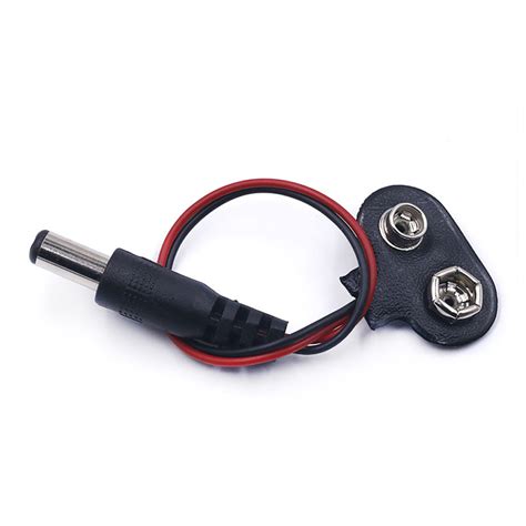 Adaptador Plug Jack Cable Conector Pila Bateria 9v Arduino Fabricación E Insumos De Electrónica