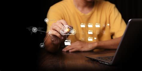 premium photo cloud computing system storage and data transfer cloud