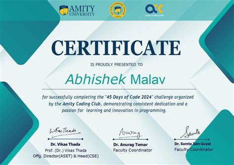 Codingjourney Learningneverstops 45daysofcode Programming Abhishek Malav