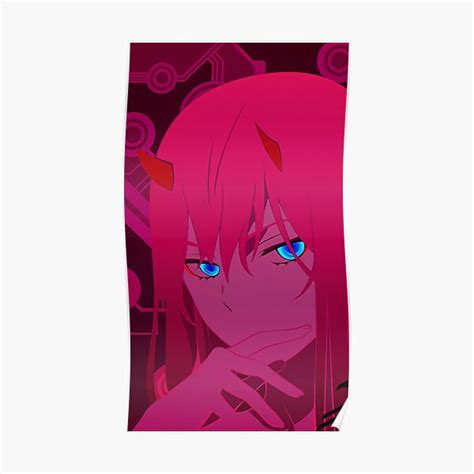 Zero Two Poster For Sale By Risumei Redbubble