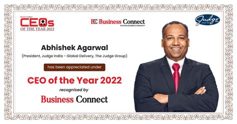 Congratulations To Abhishek Agarwal From Judge India Solutions The