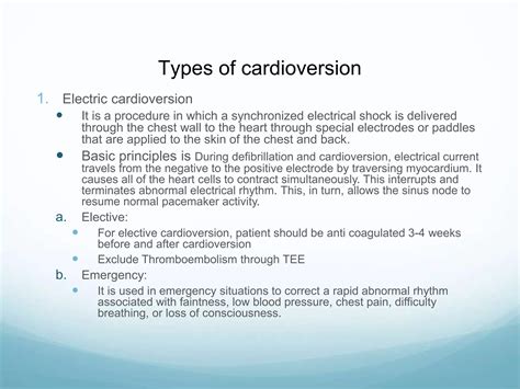 Cardioversion Pptx Heart And Cardiovascular Diseases Diseases And