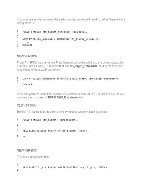 Field Symbols New Syntax Pdf