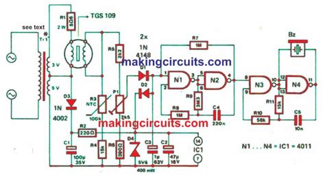 Gas Sensor Circuit Making Easy Circuits