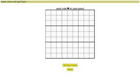 Github Jatin Mittalsudokusolverwebapp In This I Am Using