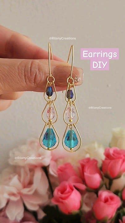 Easy Simple Beautiful Teardrop Earrings Diy Diyearrings
