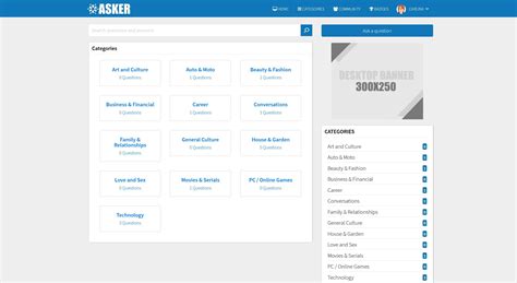 Asker Questions And Answers Php Script Network By Softbeko Codester