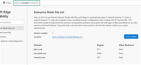 Enable IE Mode And Use A Site List In Edge Chromium With Microsoft Endpoint Manager Byteben