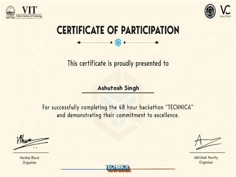 Hackathon Innovation Teamwork Technica2024 Ashutosh Singh