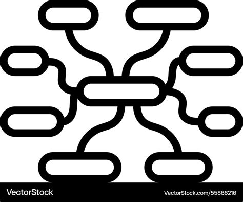 Semantic Web Nlp Line Icon Royalty Free Vector Image