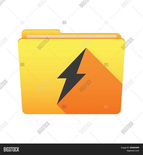 Folder Icon Lightning Vector And Photo Free Trial Bigstock Folder Icon Lightning Vector And Photo Free Trial Bigstock