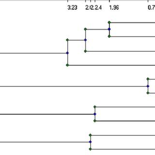 Hierarchical Cluster Analysis Dendrogram Showing Three Clusters Of Site