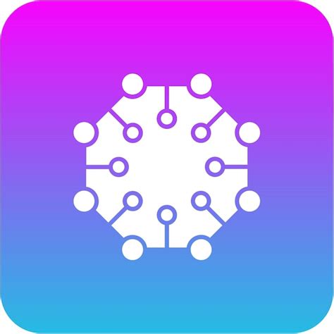 Nanotechnology Icon Premium Vector