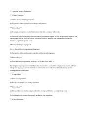 Essential Computer Science Concepts Answers Programming Course Hero