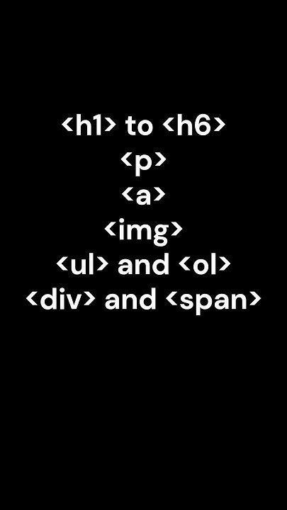 👉 Html Tags Explained In 60 Seconds Web Development Basics 🔥 Htmlviralshorts Youtube