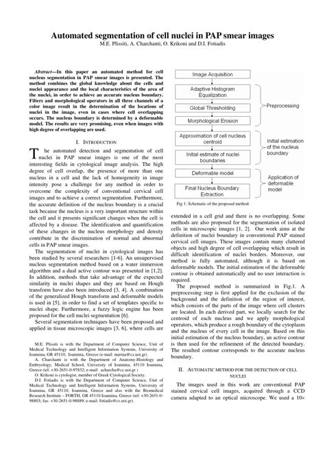 Pdf Automated Segmentation Of Cell Nuclei In Pap Smear Images