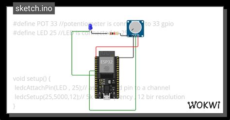 LED Flickering Wokwi ESP STM Arduino Simulator
