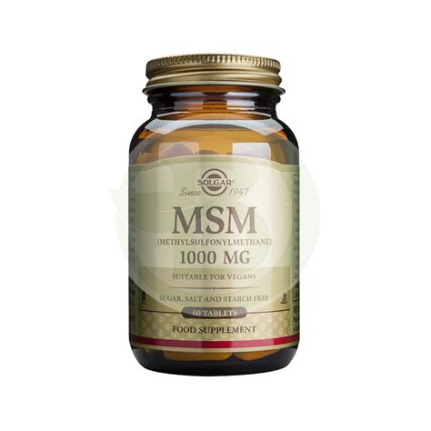 MSM Solgar 【 SOLGAR】 - Bioherbolario