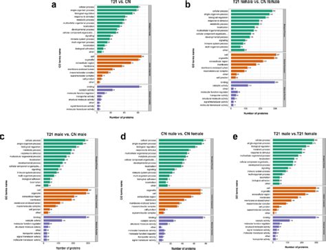 Gene Ontology Analysis Of The Differential Proteins A Biological