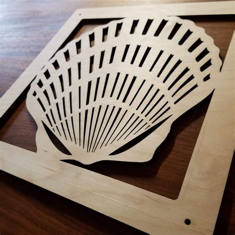 Sea Shells Wall Art Laser Files Digital Download Xykit