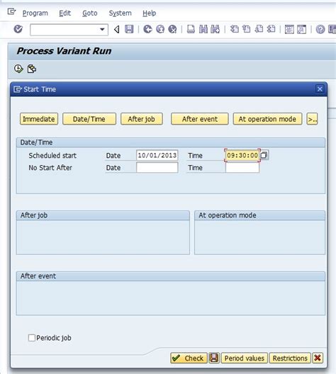 Adhoc Execution Of The Process Chain Or Meta Chain SAP Community