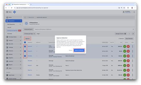 Approve A Requisition
