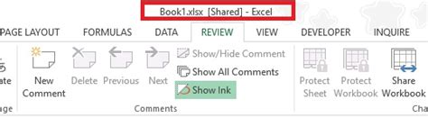Excel Share Workbook Access Excel Tips