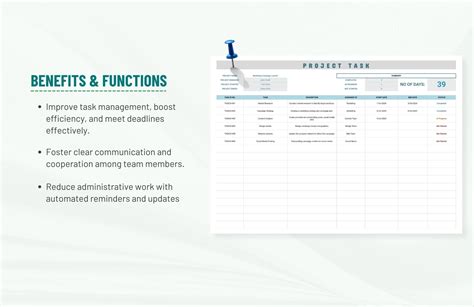 Project Task Template In Excel Google Sheets Download Template Net