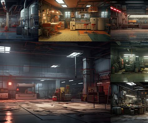 Artstation 205 Arts Android Assembly Line Environment Interior